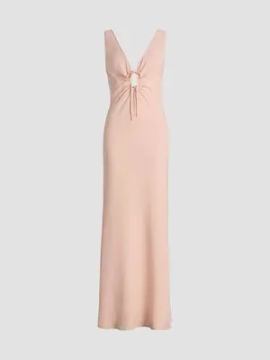 Black Halo Reese Cut-out Bias-cut Maxi Dress - Mango