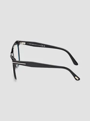 TOM FORD 56mm Blue Block Eyeglasses