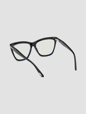 TOM FORD 56mm Blue Block Eyeglasses