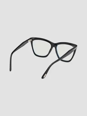 TOM FORD 56mm Blue Block Eyeglasses