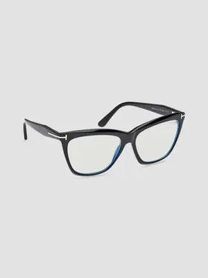 TOM FORD 56mm Blue Block Eyeglasses
