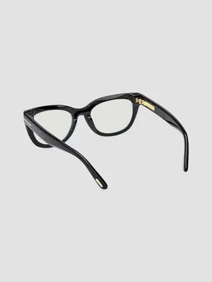 TOM FORD 53mm Oval Blue Block Eyeglasses