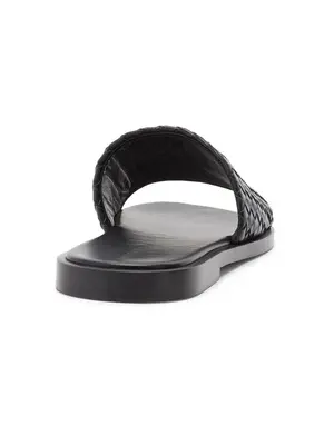 Bottega Veneta Elio Intrecciato Leather Sandals