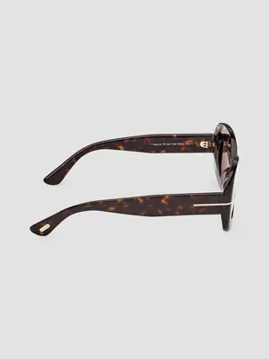 TOM FORD Islay 50mm Oval Sunglasses - Brown