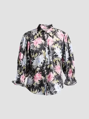 Cinq À Sept Fiona Dahlia Print Top