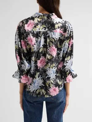 Cinq À Sept Fiona Dahlia Print Top