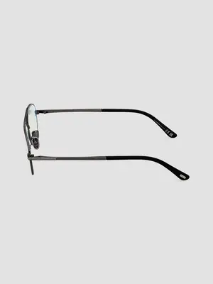 TOM FORD 56mm Blue Block Aviator Glasses