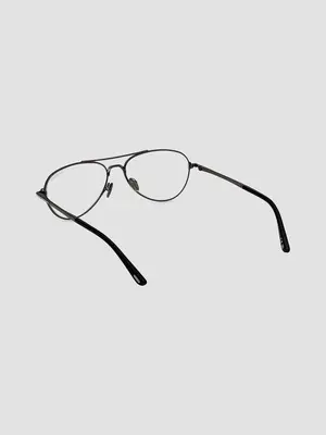 TOM FORD 56mm Blue Block Aviator Glasses