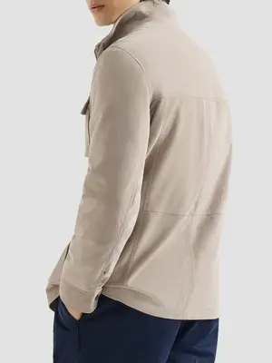 Brunello Cucinelli Suede Unlined Safari Jacket
