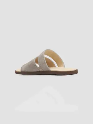 Brunello Cucinelli Suede Open-toe Slide Sandals