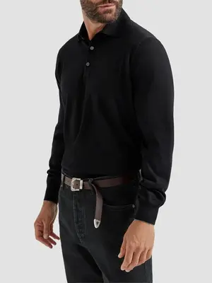 Brunello Cucinelli Lightweight Knit Polo Shirt
