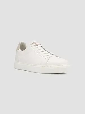 Brunello Cucinelli Grain Leather Low-top Sneakers