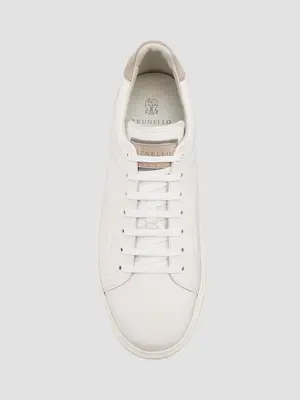 Brunello Cucinelli Grain Leather Low-top Sneakers