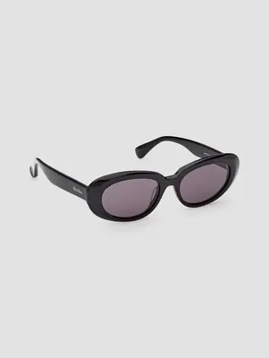 Max Mara 53mm Oval Sunglasses - Black