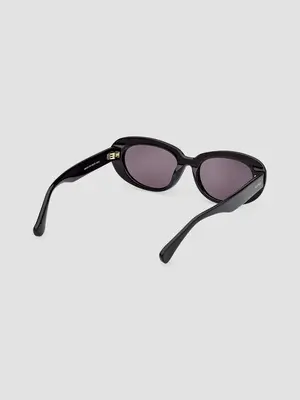 Max Mara 53mm Oval Sunglasses - Black