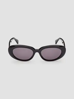 Max Mara 53mm Oval Sunglasses - Black