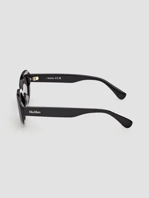 Max Mara 53mm Oval Sunglasses - Black