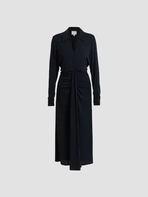 Cinq À Sept Seferina Midi-shirtdress - Navy