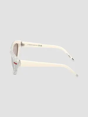 CHRISTIAN LOUBOUTIN Kate 56mm Crystal-embellished Cat-eye Sunglasses