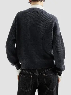 Brunello Cucinelli Sparkling Cashmere English Rib Cardigan
