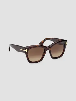 TOM FORD Icon 53mm Square Sunglasses - Brown