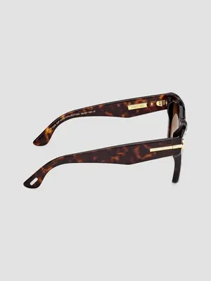 TOM FORD Icon 53mm Square Sunglasses - Brown