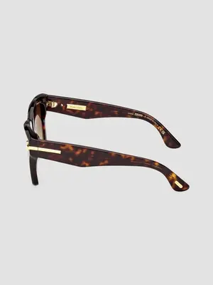 TOM FORD Icon 53mm Square Sunglasses - Brown