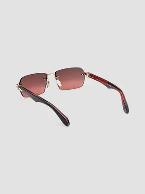 CHRISTIAN LOUBOUTIN 56mm Rectangular Sunglasses
