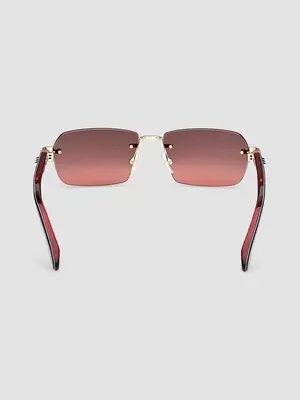 CHRISTIAN LOUBOUTIN 56mm Rectangular Sunglasses