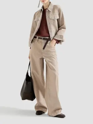 Brunello Cucinelli Sparkling Cashmere English Rib Sweater
