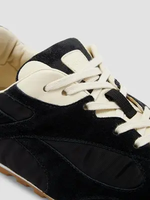 Bottega Veneta Orbit Flash Suede Sneakers - Black