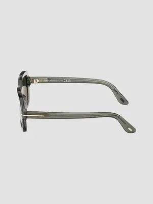 TOM FORD Lana-02 53mm Square Sunglasses - Green