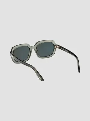 TOM FORD Lana-02 53mm Square Sunglasses - Green