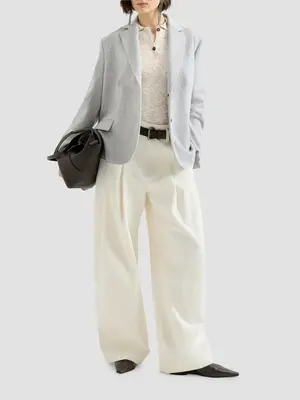 Brunello Cucinelli Silk, Alpaca And Wool Flower Lace Knit Polo