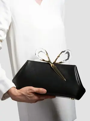 Alexis Bittar The Scissor Leather Clutch