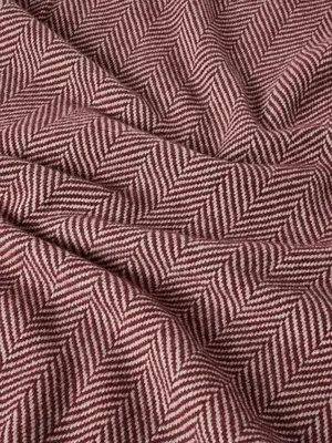 Brunello Cucinelli Cashmere Chevron Scarf - Amaranth