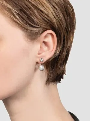 Alexis Bittar Asterales Rhodium-plated & Cubic Zirconia Ear Jackets