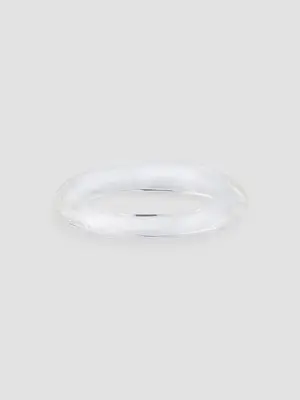 Alexis Bittar Liquid Lucite Bangle Bracelet - Silver