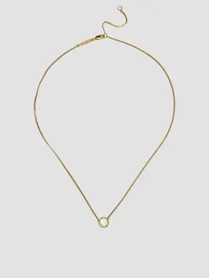 Alexis Bittar Asterales 14k--plated & Cubic Zirconia Solitaire Pendant Necklace - Gold