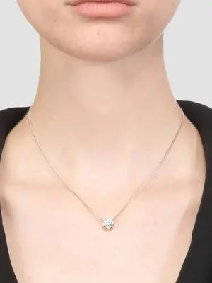 Alexis Bittar Asterales Silvertone & Cubic Zirconia Solitaire Pendant Necklace