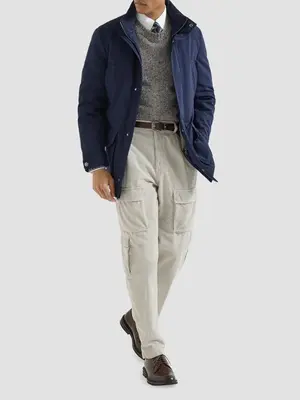 Brunello Cucinelli Virgin Wool, Silk And Cashmere Chiné Sweater - Cerulean
