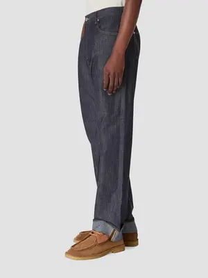 Bottega Veneta Cuffed Wide-leg Jeans