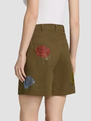Cinq À Sept Betsy Heatset Roses Bermuda Shorts