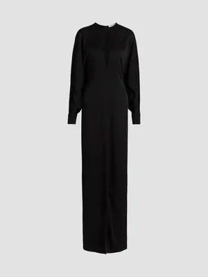 Michael Kors Satin Keyhole Slit Gown