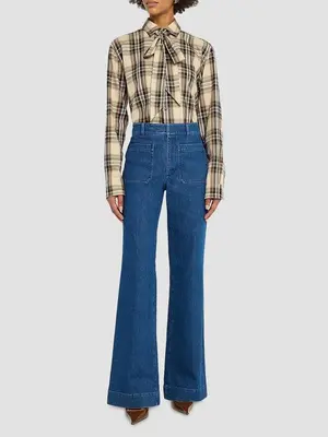 Tanya Taylor Nicole Mid-rise Stretch Flare Jeans