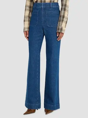 Tanya Taylor Nicole Mid-rise Stretch Flare Jeans