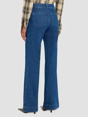 Tanya Taylor Nicole Mid-rise Stretch Flare Jeans