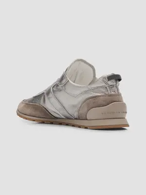 Brunello Cucinelli Monili Pull-tab Crinkle-effect Leather Low-top Sneakers