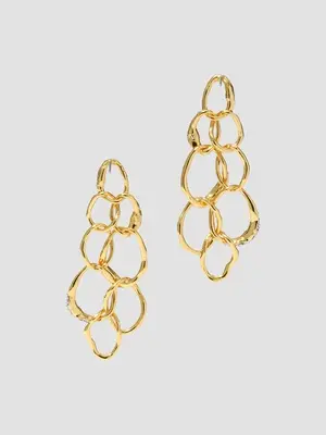 Alexis Bittar Solanales 14k--plated, Rhodium-plated & Drop Earrings - Gold
