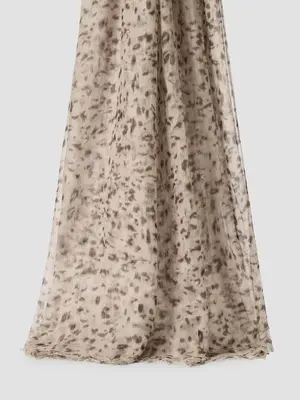 Brunello Cucinelli Lynx Print Cashmere Scarf